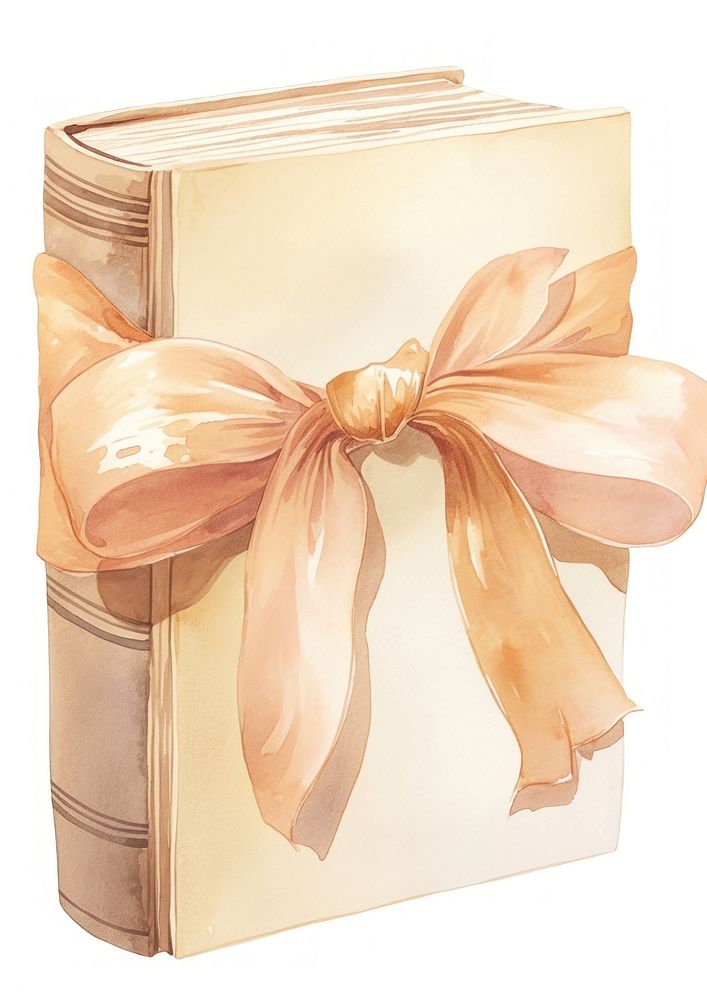 Gift-wrapped book with ribbon | Free Photo Illustration - rawpixel