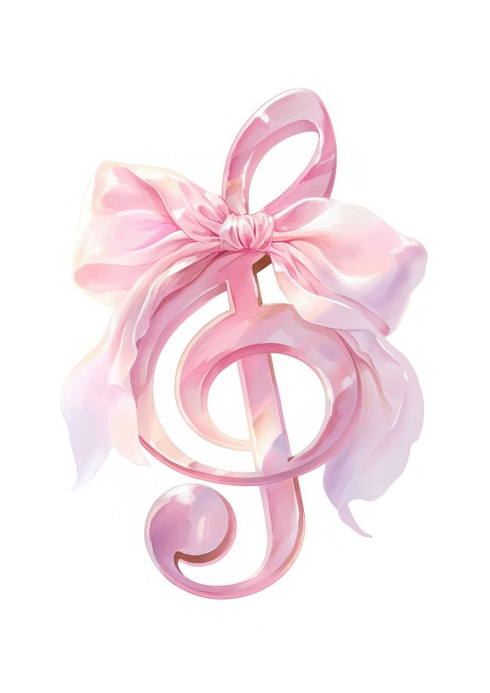 Elegant pink musical note illustration | Free Photo Illustration - rawpixel