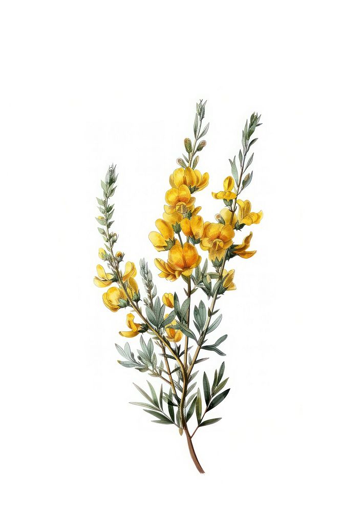 Yellow flower botanical illustration | Free Photo Illustration - rawpixel