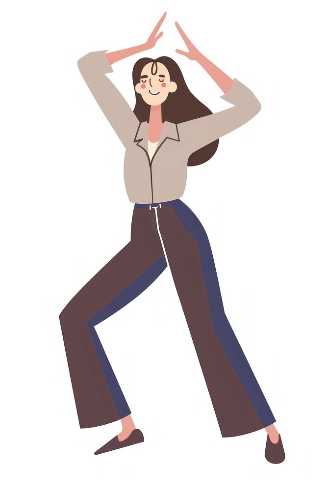 Stylish woman dancing illustration | Free Photo Illustration - rawpixel