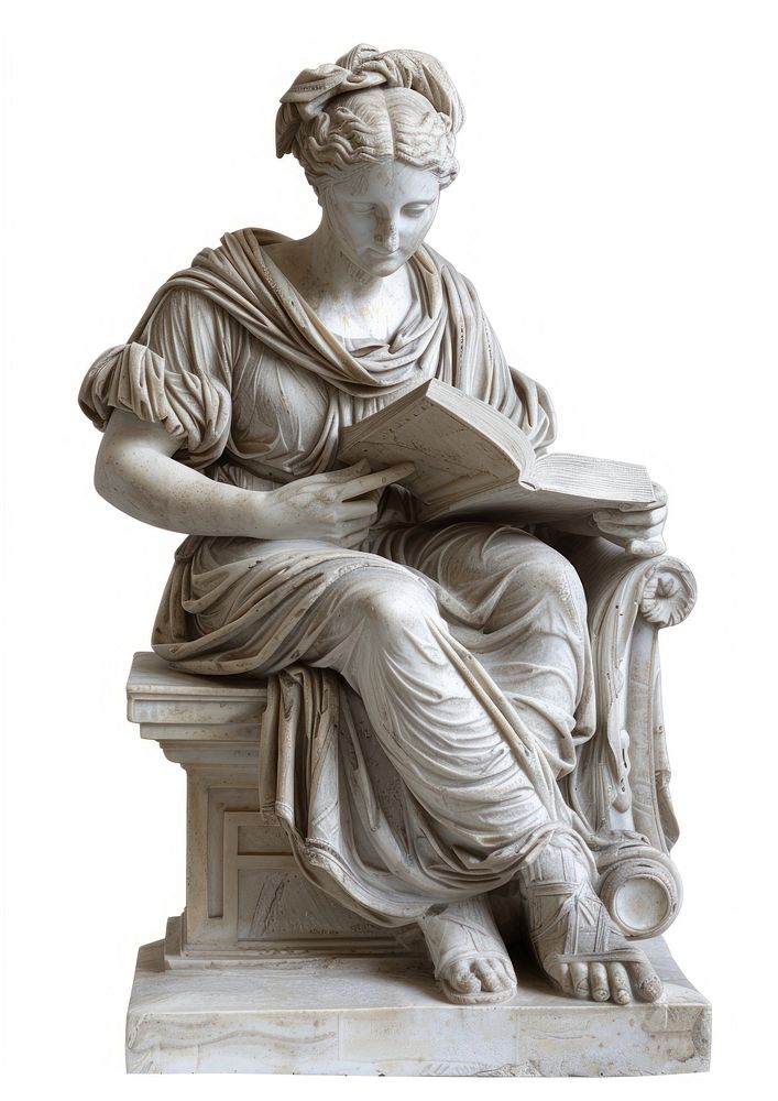 Classical marble statue reading book | Free Photo - rawpixel