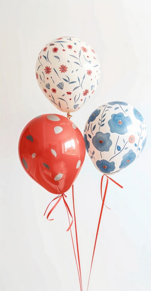 Floral patterned decorative balloons | Free Photo - rawpixel