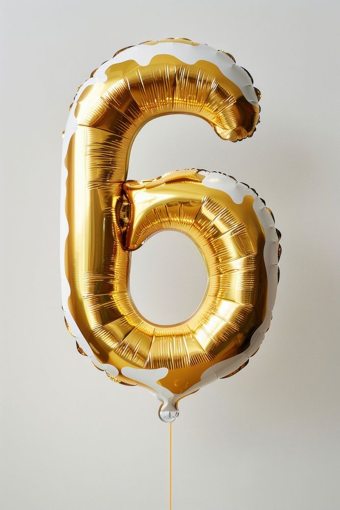 Alphabet number 6 balloon text | Free Photo - rawpixel