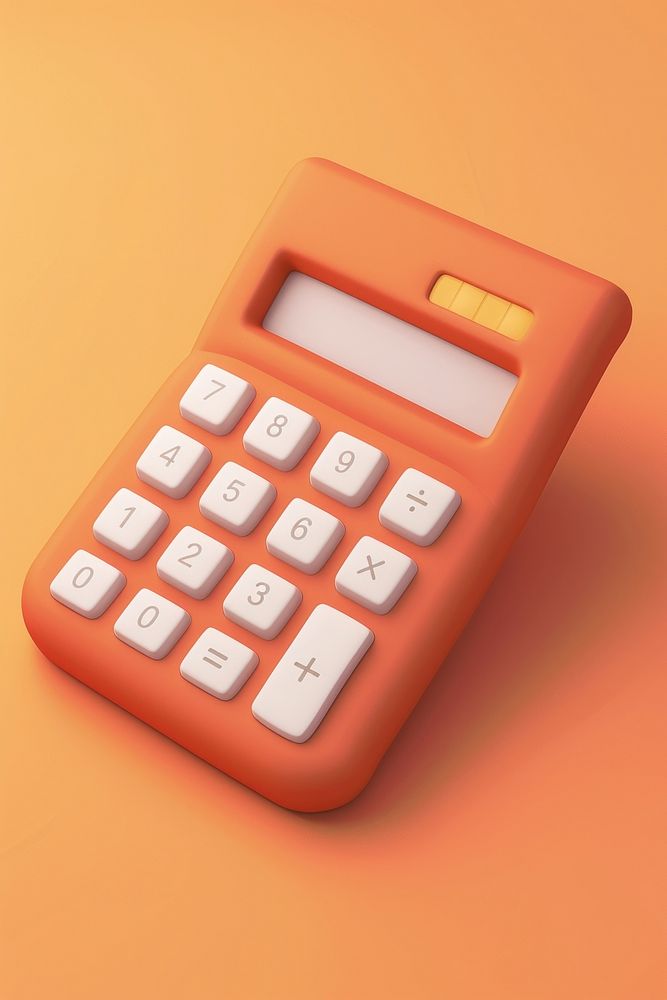 Colorful calculator for mathematical calculations. | Free Photo ...