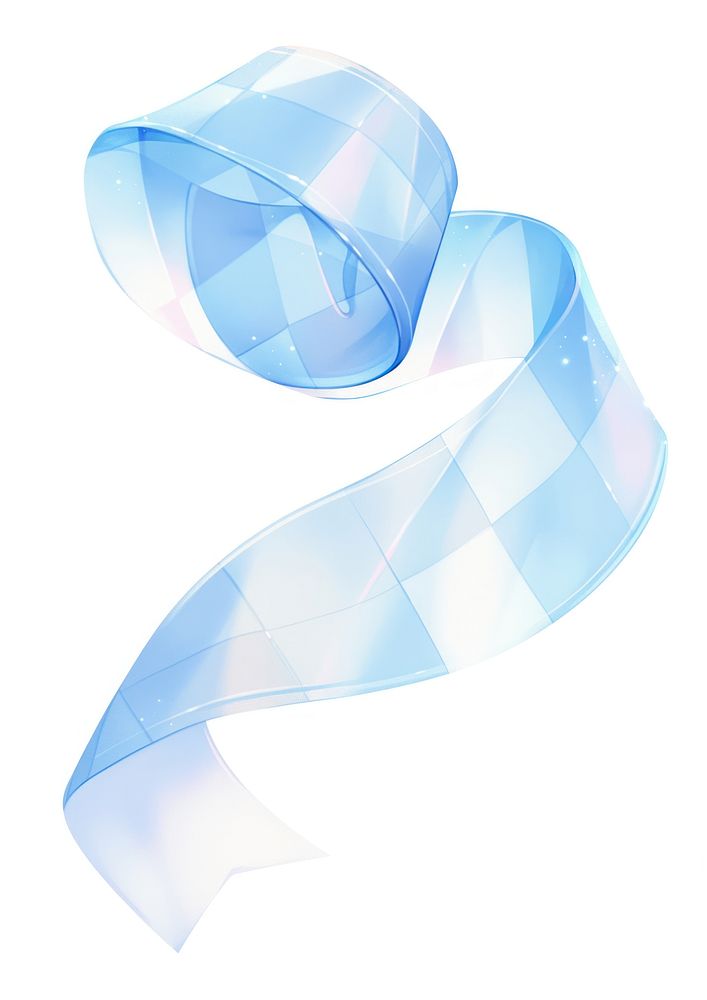 Elegant blue ribbon illustration | Free Photo Illustration - rawpixel