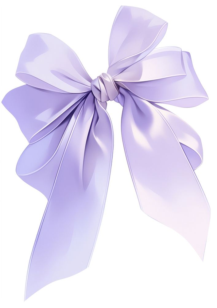Elegant lavender satin ribbon bow | Free Photo Illustration - rawpixel