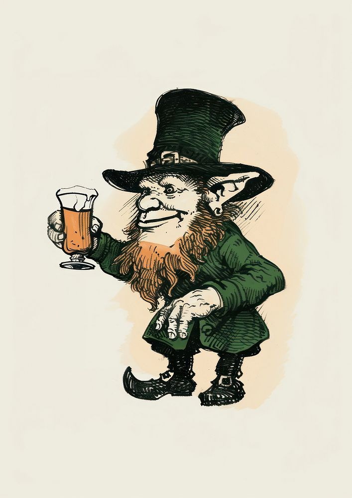 Leprechaun irish mythical creature carry | Free Photo Illustration ...