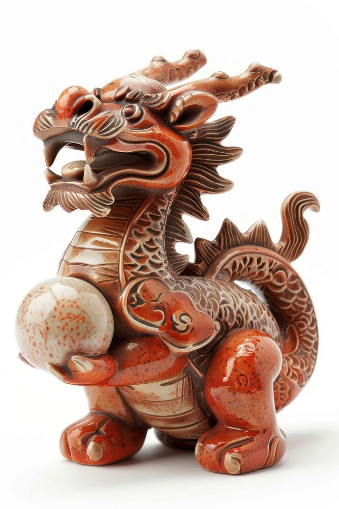Intricate ceramic dragon figurine | Free Photo - rawpixel