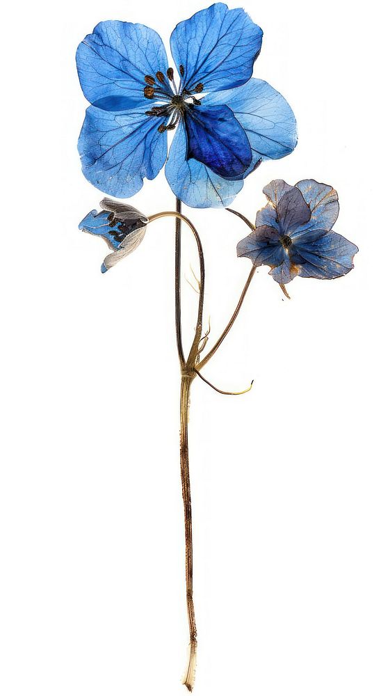 Delicate blue pressed flower art | Free Photo - rawpixel