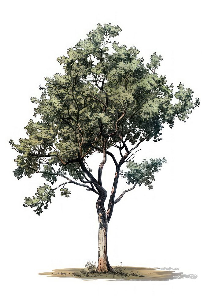 A tree illustrated sycamore drawing | Free Photo Illustration - rawpixel