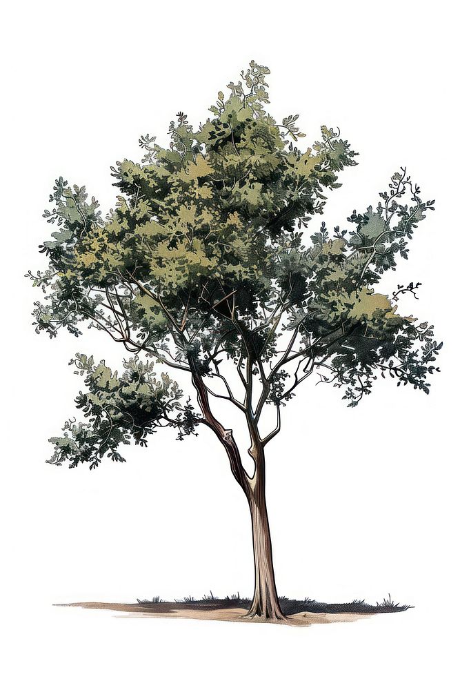 A tree illustrated sycamore drawing. | Free Photo Illustration - rawpixel