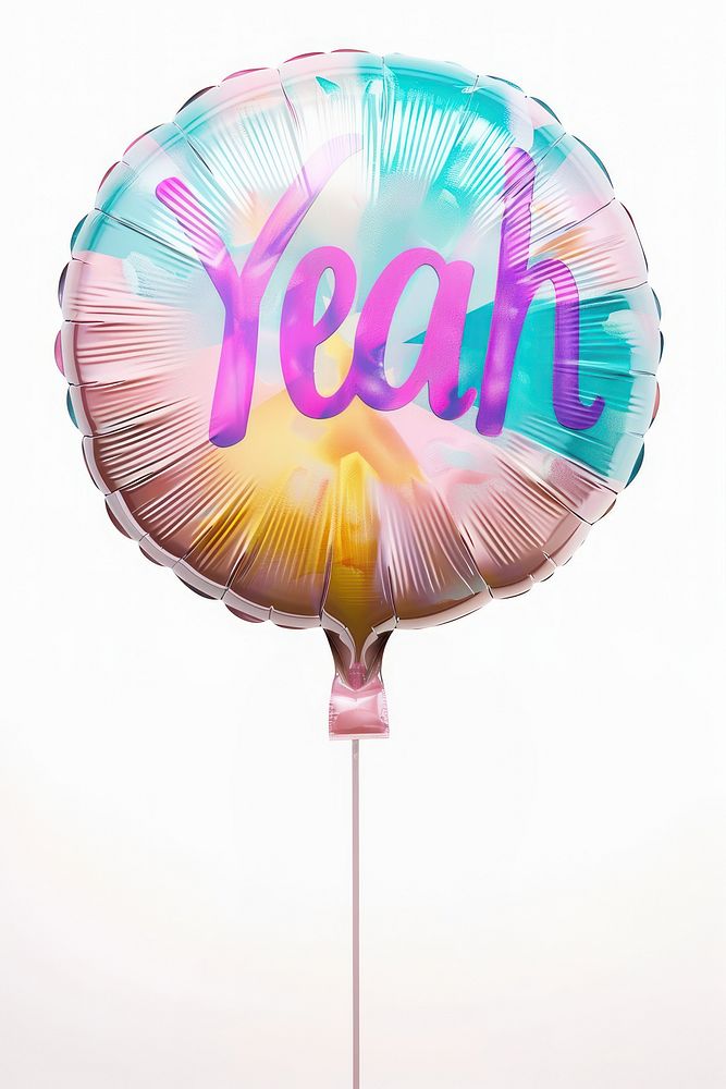 Colorful balloon with 'Yeah' | Free Photo - rawpixel