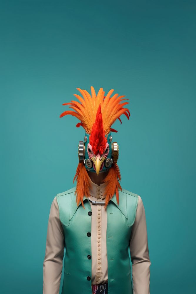 Futuristic rooster mask costume | Free Photo - rawpixel