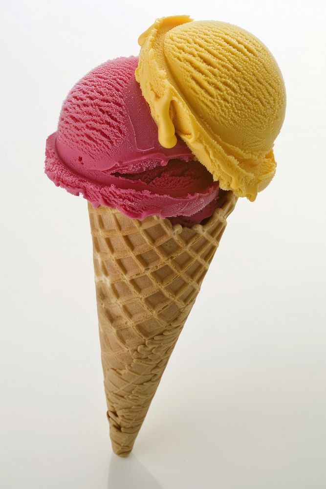 Colorful ice cream cone delight | Free Photo - rawpixel