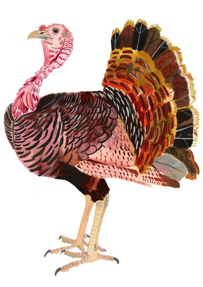 Colorful turkey bird illustration | Free Photo Illustration - rawpixel