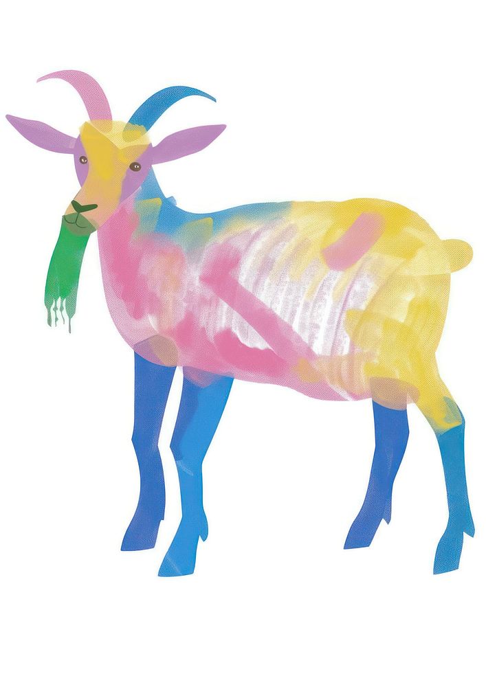 Colorful abstract goat illustration | Free Photo Illustration - rawpixel