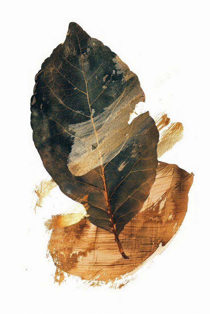 Abstract leaf art with texture | Free Photo Illustration - rawpixel