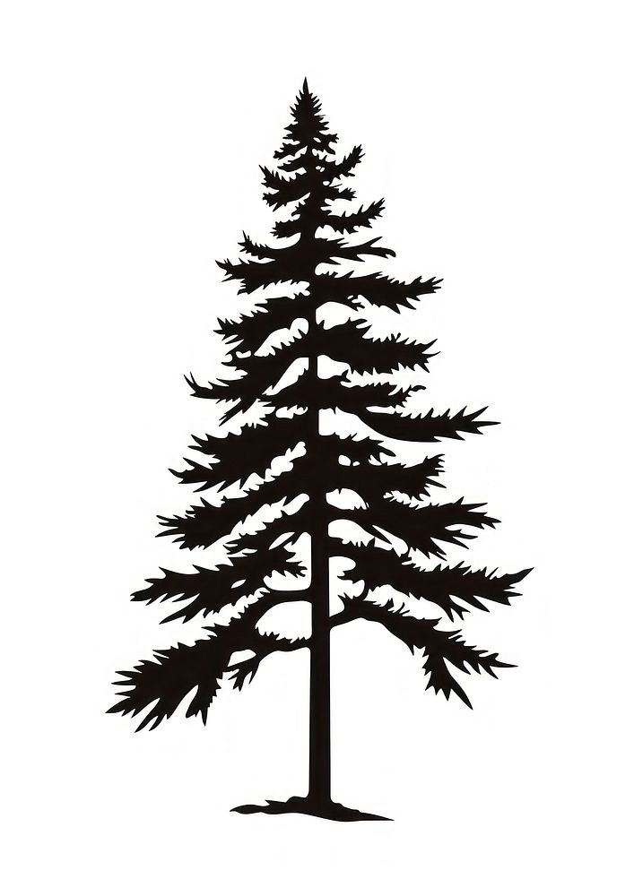 Pine tree silhouette clip art | Free Photo Illustration - rawpixel