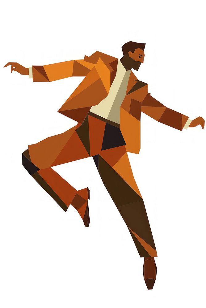 Geometric dancing man illustration | Free Photo Illustration - rawpixel