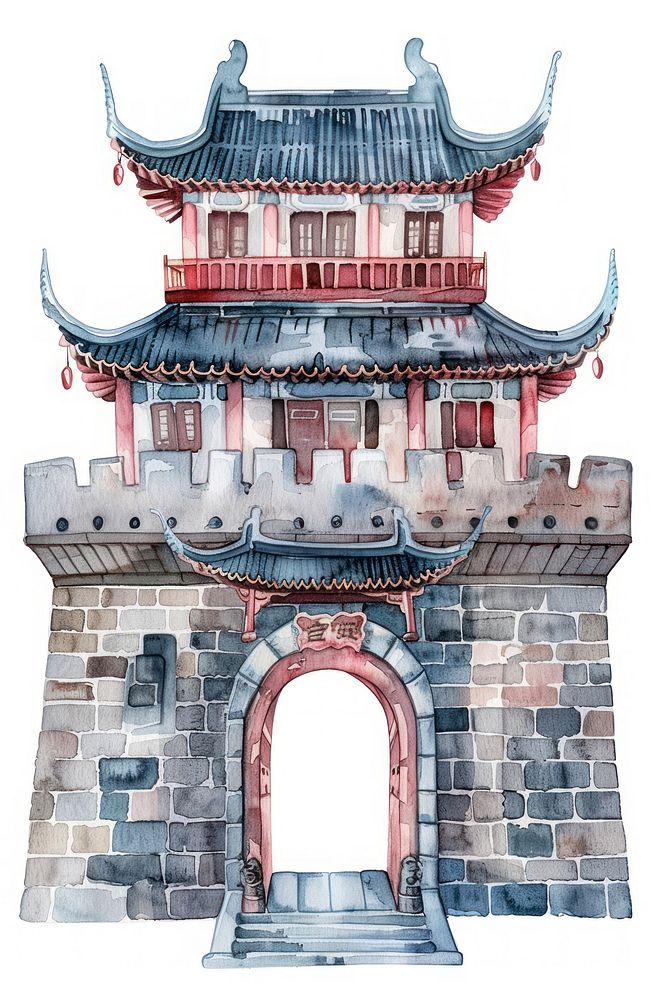 Chinese castle gate architecture monastery | Free Photo Illustration ...