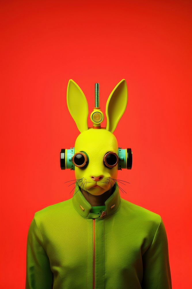 Surreal futuristic rabbit costume art | Free Photo - rawpixel