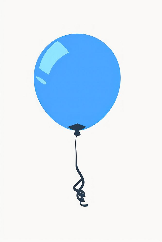 Blue balloon floating illustration | Free Photo Illustration - rawpixel