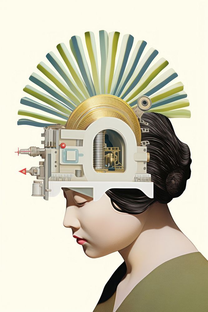 Surreal futuristic woman machine | Free Photo Illustration - rawpixel