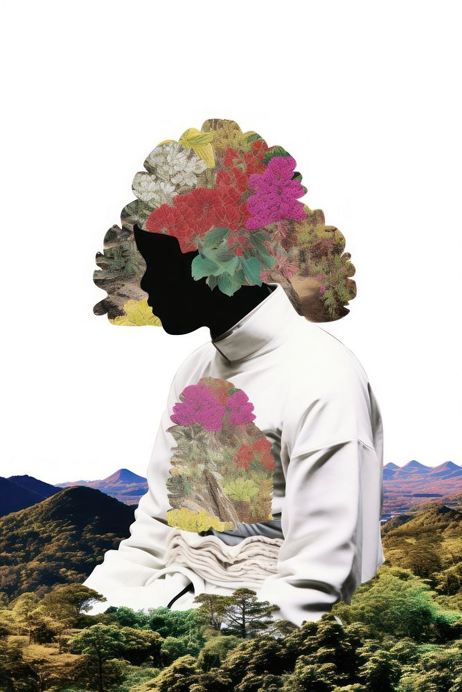 Surreal nature-inspired human silhouette | Free Photo Illustration ...