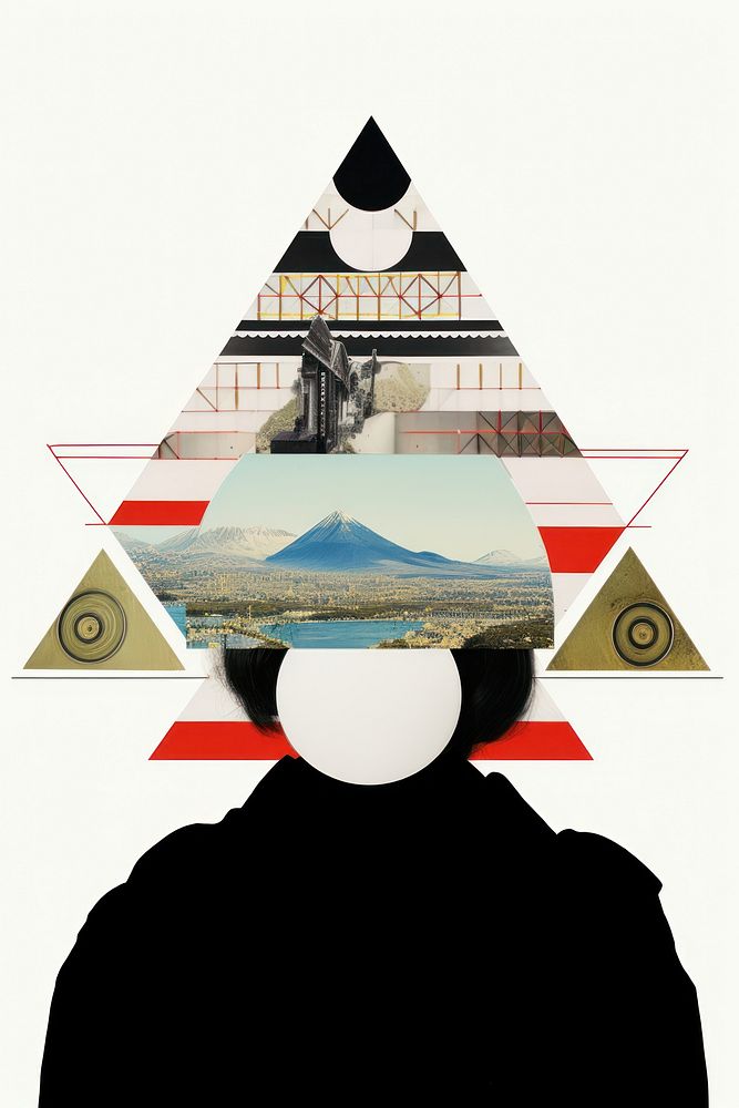 Abstract geometric surrealism collage | Free Photo Illustration - rawpixel