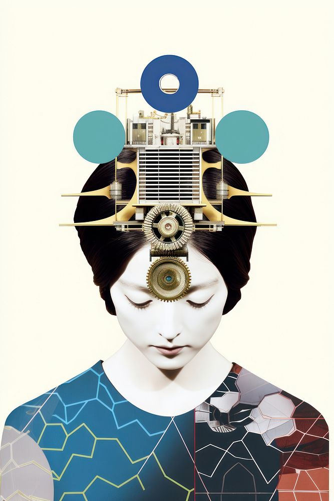 Surreal futuristic human-machine integration | Free Photo Illustration ...