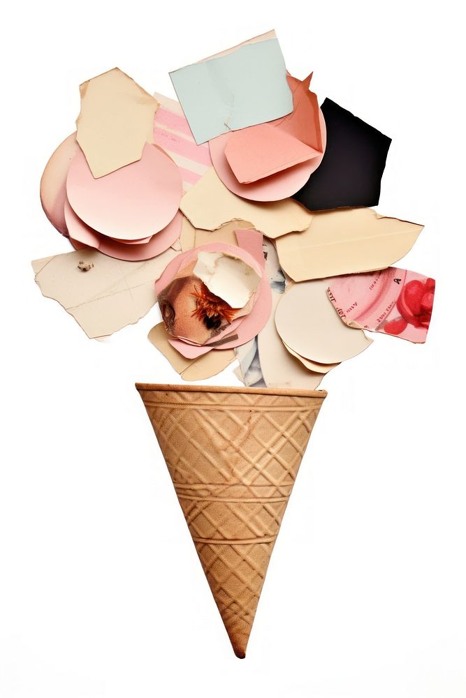 Abstract ice cream collage art | Free Photo Illustration - rawpixel
