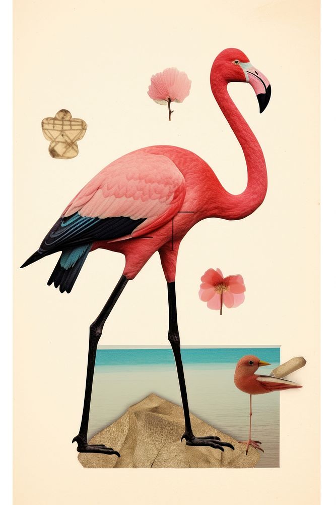 Vibrant flamingo surreal art | Free Photo Illustration - rawpixel