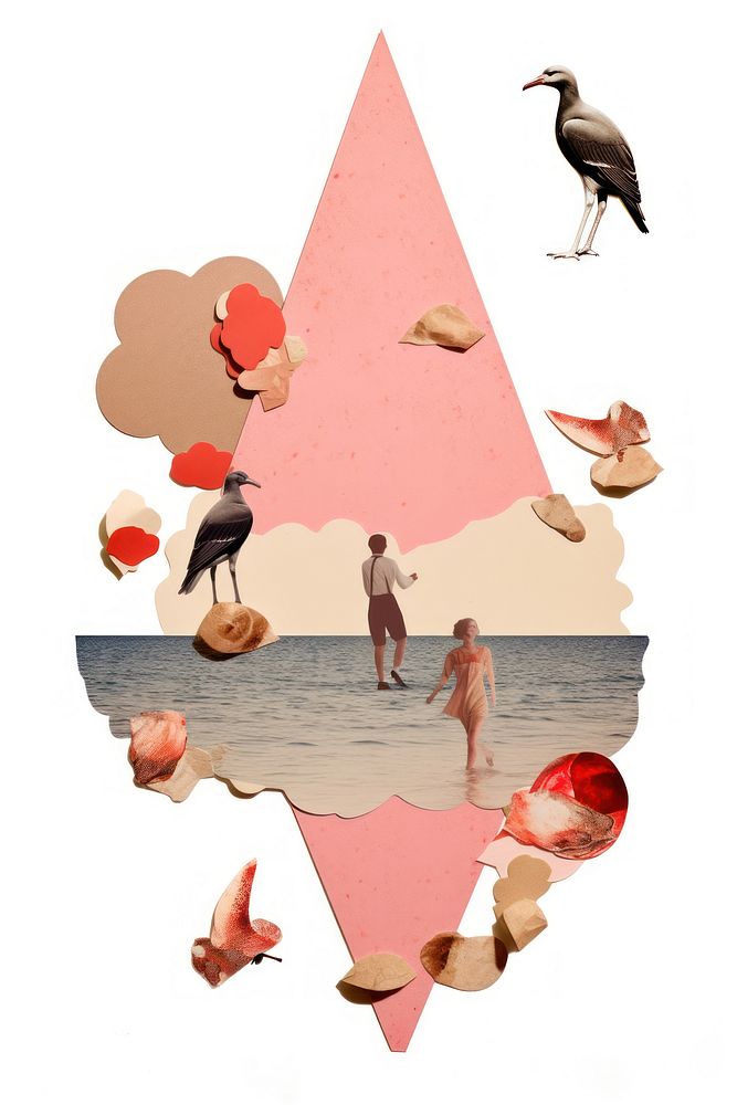 Surreal beach scene collage | Free Photo Illustration - rawpixel