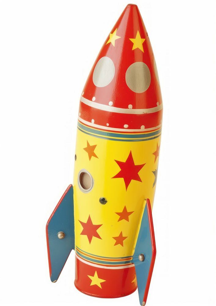 Colorful vintage toy rocket | Free Photo - rawpixel