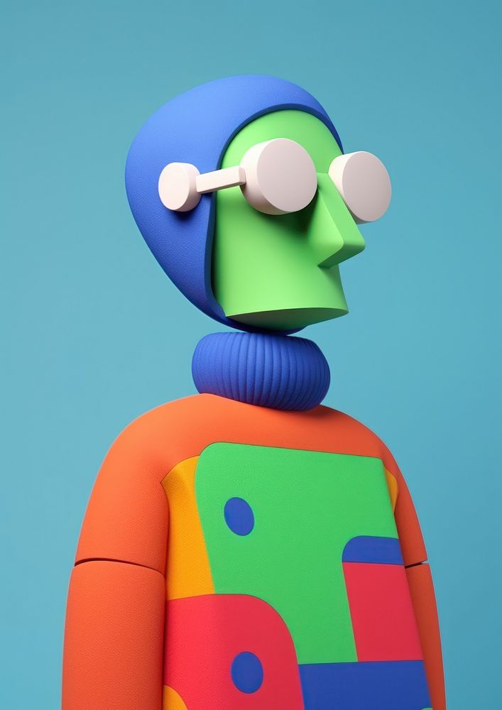 Colorful abstract 3D character illustration | Free Photo Illustration ...