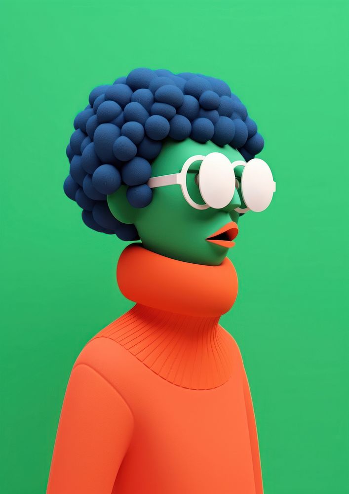 Colorful abstract 3D character illustration | Free Photo Illustration ...