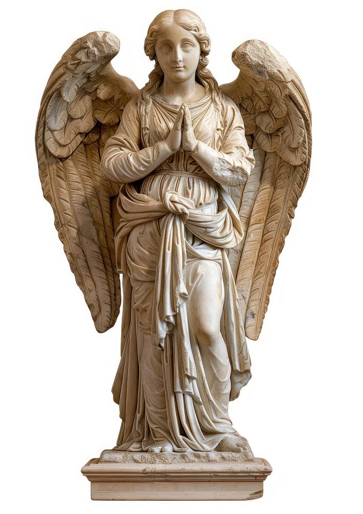 Elegant angel statue with wings | Free Photo - rawpixel