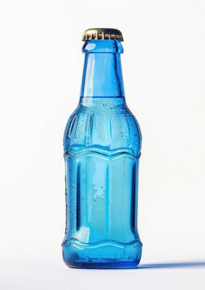 Refreshing blue glass bottle beverage | Free Photo - rawpixel