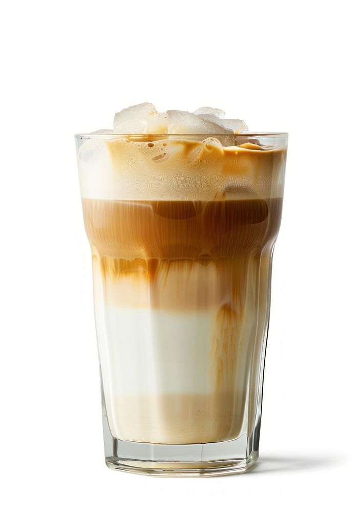 Iced layered coffee drink glass | Free Photo - rawpixel
