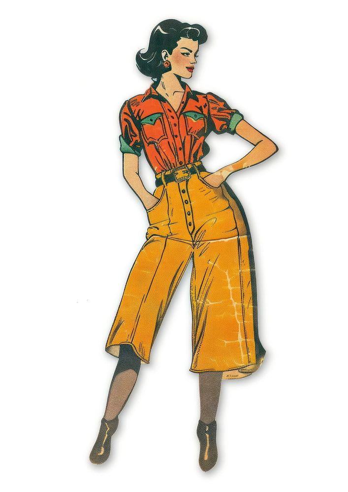 Vintage fashion illustration woman | Free Photo Illustration - rawpixel
