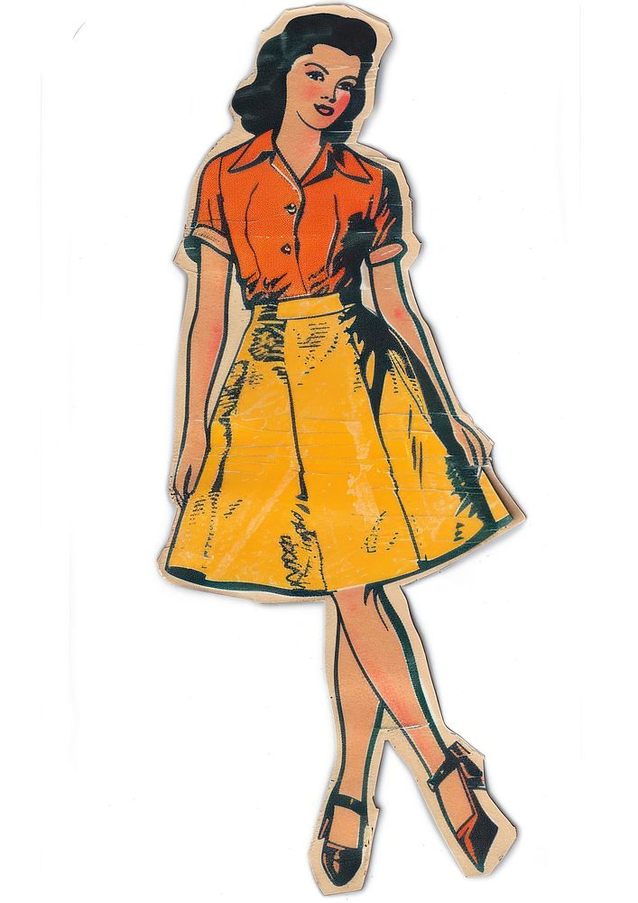 Vintage retro woman illustration art | Free Photo Illustration - rawpixel