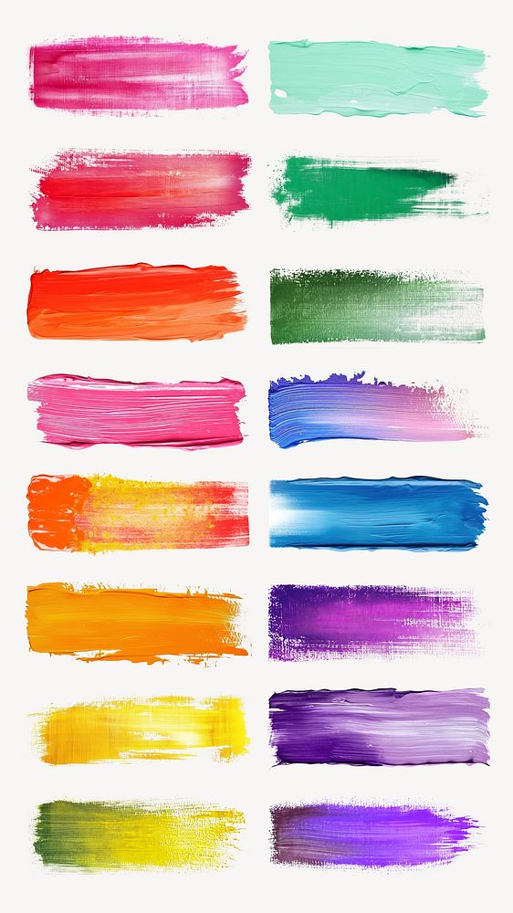 Colorful brush stroke design element | Free Photo - rawpixel