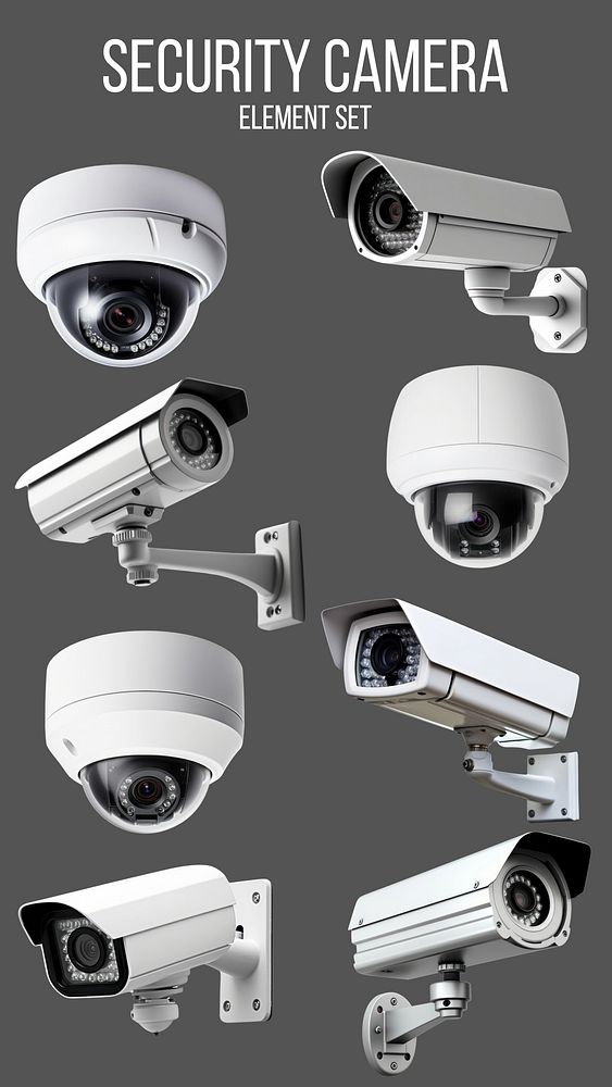 CCTV camera security design element | Free Photo - rawpixel