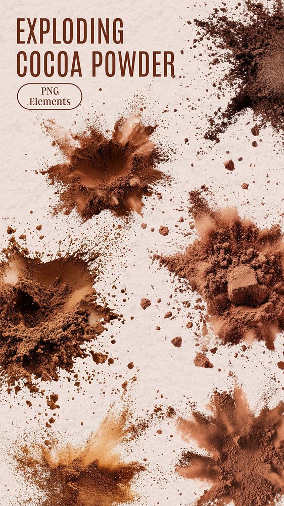 Exploding cocoa powder design element | Free Photo - rawpixel