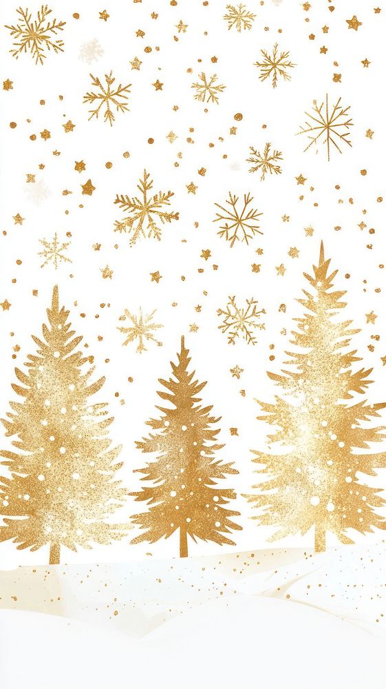 Christmas pattern christmas trees snowflakes. | Premium Photo ...