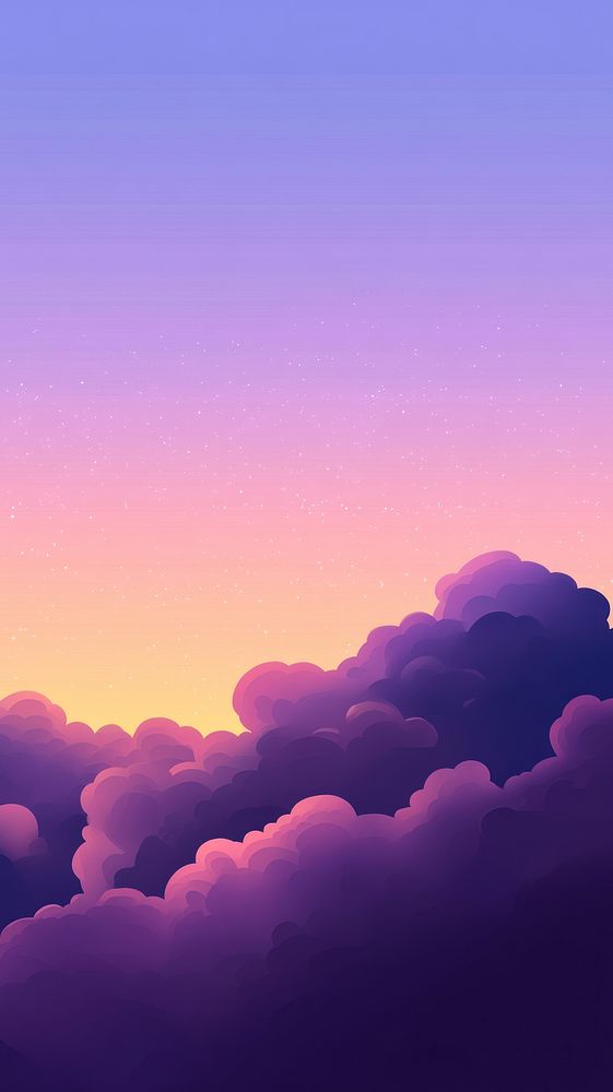 Wallpaper clouds purple sky cloudscape | Free Photo Illustration - rawpixel