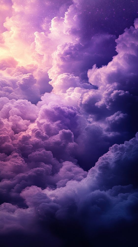 Wallpaper clouds purple gradient sky | Free Photo - rawpixel