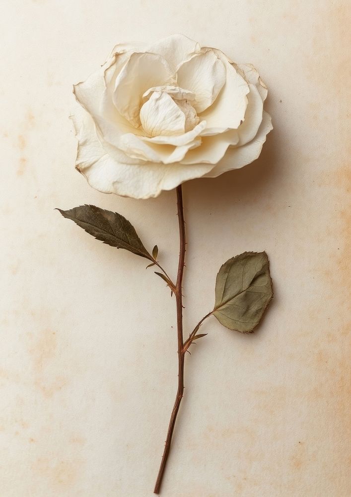 Elegant dried white rose stem | Free Photo - rawpixel