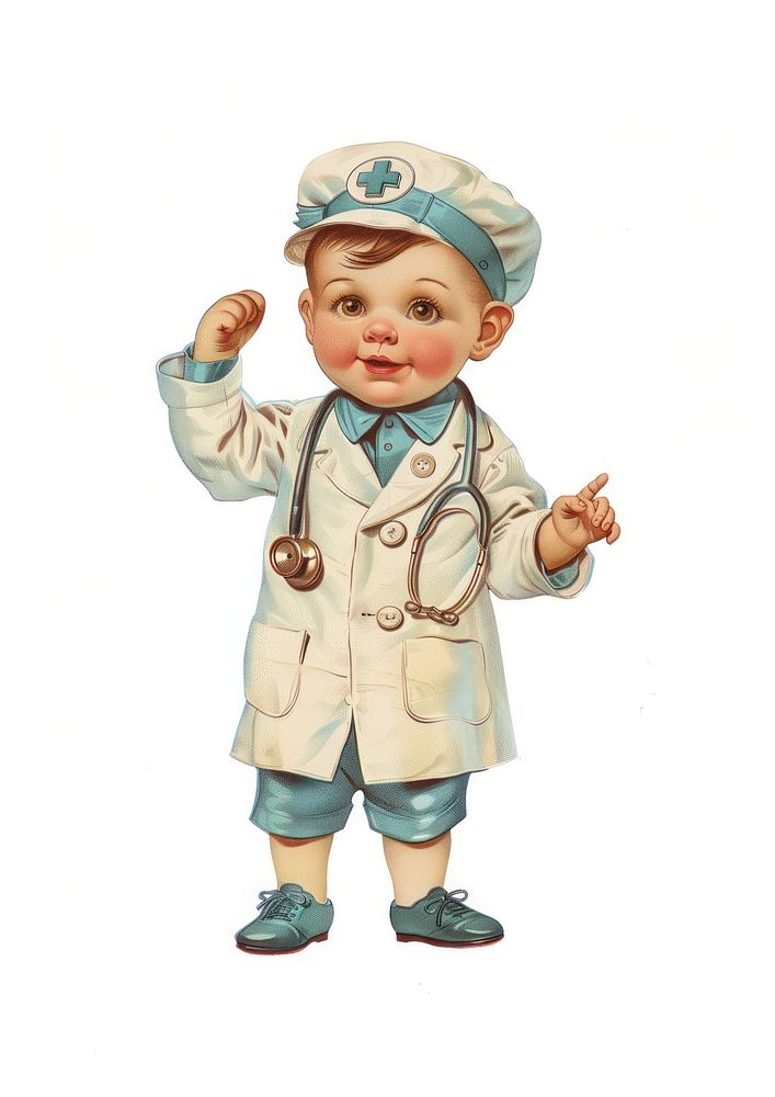Vintage baby doctor illustration | Free Photo Illustration - rawpixel