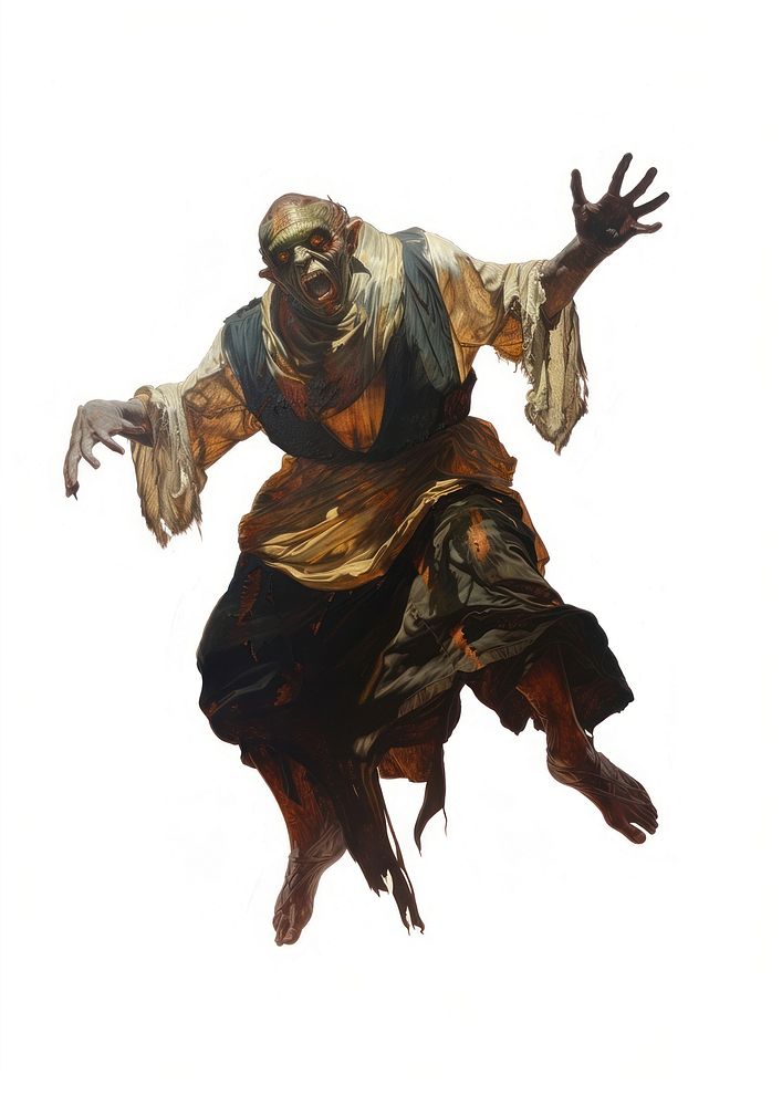 Zombie, tattered clothes, horror, jumping, | Free Photo Illustration ...